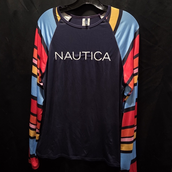 Nautica | Swim | Nautica Rash Swim Guard Women Medium Sun Spf Newport ...